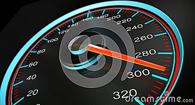 Speedometer Fast Speed Stock Illustration - Image: 41462489