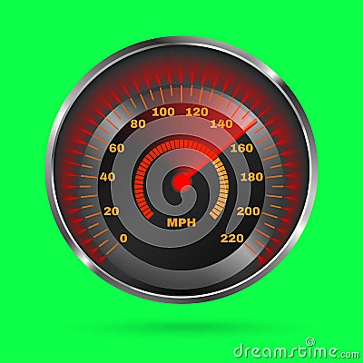 Speedometer On Green Background Cartoon Vector | CartoonDealer.com ...