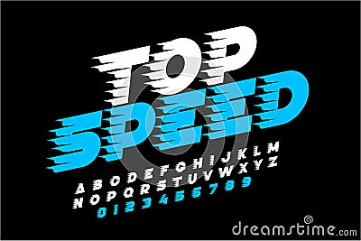 Speedy Font, Vector Illustration | CartoonDealer.com #122308252