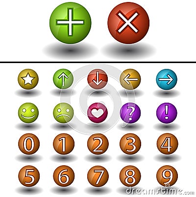 Sphere With Symbols Vector Illustration | CartoonDealer.com #35846474
