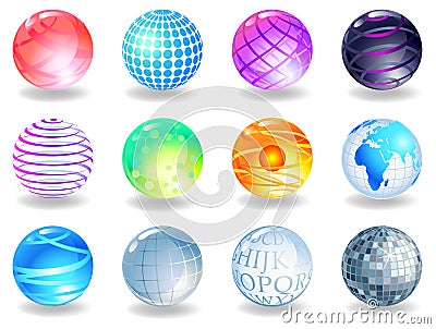 Spheres Cartoon Vector | CartoonDealer.com #9460763