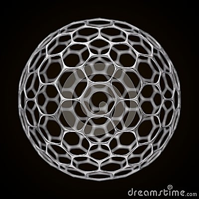 Spherical Graphene Structure Royalty-Free Illustration | CartoonDealer ...