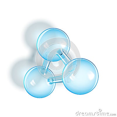 Spherical Rod Molecule Scientific Model Vector | CartoonDealer.com ...
