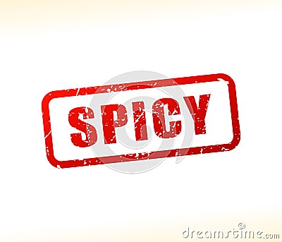 Spicy Text Stamp Cartoon Vector | CartoonDealer.com #107551223