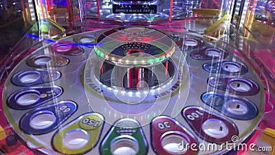 An arcade game stock video. Video of recreation, rotating - 218894897