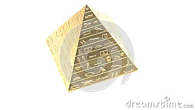 Spinning pyramid stock footage. Video of white, pyramid - 43984126