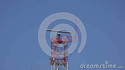 A radar tower stock video. Video of tech, receiver, signals - 152577379