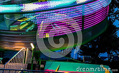 Spinning Ride At The Fair Stock Image - Image: 33131001