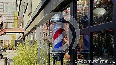 Spinning Symbol of the Barber Shop Stock Footage - Video of haircut ...