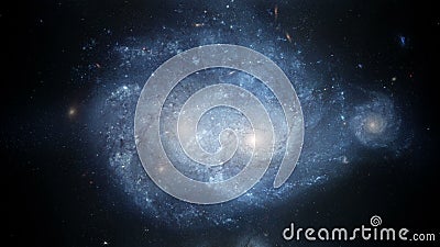 Spiral Galaxy. 3d Realistic 4K Animation Stock Footage - Video of ...