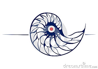 Spiral Helix Shell Stock Image - Image: 25843241