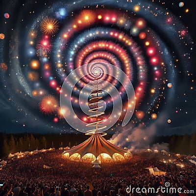 155 66. Spiral Shells_ Large, Spherical Fireworks That Stock ...