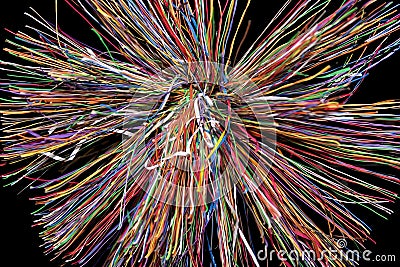 Splash Of Wires Royalty Free Stock Photos - Image: 1349648