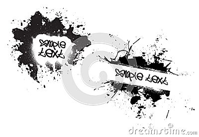 Splatter Paint Splotches Cartoon Vector | CartoonDealer.com #6322333