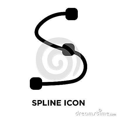 Spline Icon Vector Isolated On White Background, Logo Concept Of ...