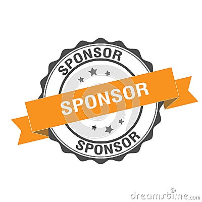 Sponsor Stamp Illustration Cartoon Vector | CartoonDealer.com #106196607