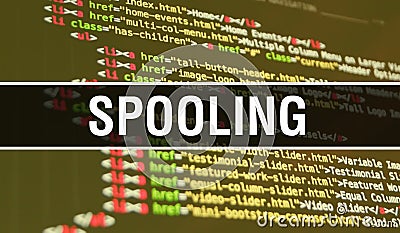 Spooling Concept Illustration Using Code For Developing Programs And ...