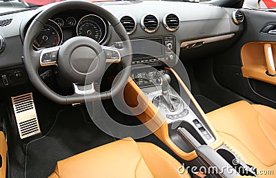Sports Car Interior Royalty Free Stock Image - Image: 2296236