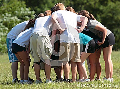Sports Team Huddle Royalty Free Stock Image - Image: 2750436