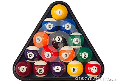 Spots And Stripes Pool Balls. Stock Photography - Image: 4825232