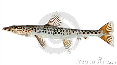 Spotted Gar Displays Its Unique Pattern Of Spots On A Streamlined Body ...