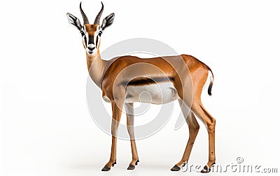Springbok Animal Isolated On A Transparent Background. Royalty-Free ...