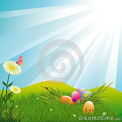 Springtime Easter Wallpaper Stock Image - Image: 13480021