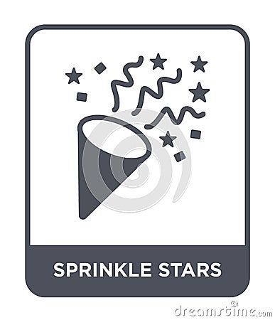 Sprinkle Stars Icon In Trendy Design Style. Sprinkle Stars Icon ...