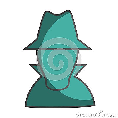 Spy Avatar Isolated Icon Royalty-Free Illustration | CartoonDealer.com ...