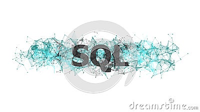 SQL Database Concept with Colorful Plexus Design Stock Footage - Video ...