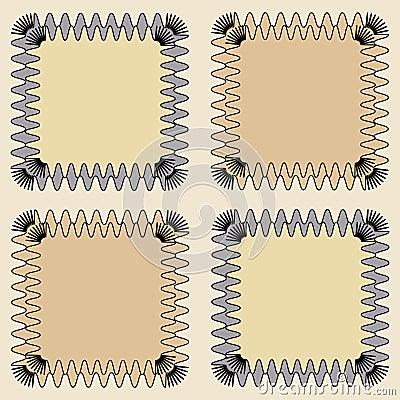 Square Abstract Framework Cartoon Vector | CartoonDealer.com #43911005