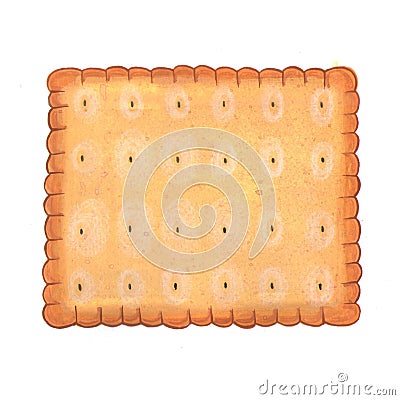 Square Biscuit Illustration Stock Illustration - Image: 64661237