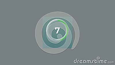 Square Clock Timer Counts Down 14 Seconds, Countdown, Alpha Channel ...