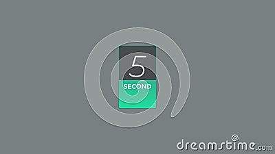 Square Clock Timer Counts Down 10 Seconds, Countdown, Graphics, Alpha ...