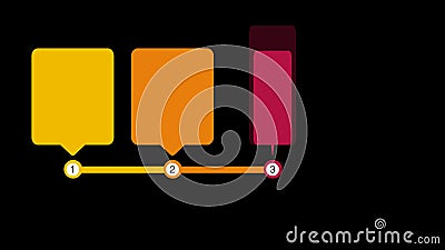 Square Diagram Flow Chart with 4 Step. Infographic Timeline Template ...