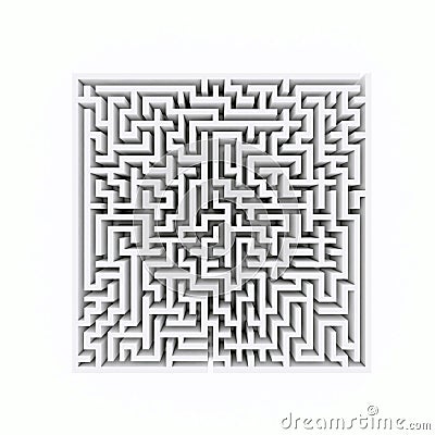Square Labyrinth Royalty Free Stock Photo - Image: 33792665