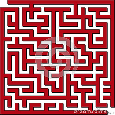 Square Maze Royalty Free Stock Photo - Image: 12493505