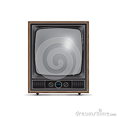 Square Screen Retro Tv Stock Vector - Image: 51311123