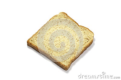 Square Slice Of Fresh Whole Grain Meal Bread. Detailed Bread Texture ...
