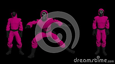 Squid Game Worker. Squid Game Soldier. Stock Video - Video of workers ...