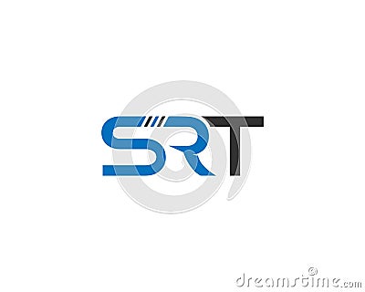 SRT Letter Monogram With Modern Logo Cartoon Vector | CartoonDealer.com ...