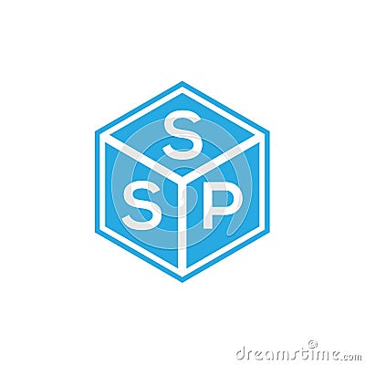 SSP Letter Logo Design On Black Background. SSP Creative Initials ...