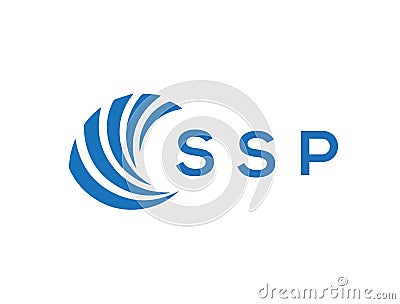 SSP Letter Logo Design On White Background. SSP Creative Circle Letter ...