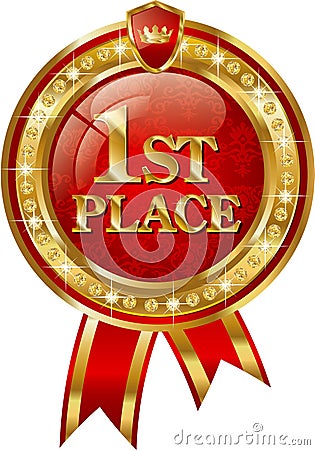 1st Place Label Stock Photography | CartoonDealer.com #93029066