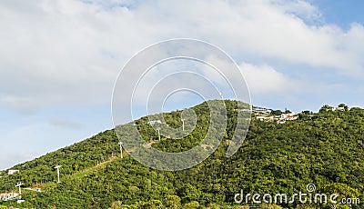 St Thomas Skylift Royalty-Free Stock Photo | CartoonDealer.com #44758683