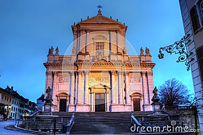 St-Ursen Cathedral, Solothurn, Switzerland Stock Image - Image: 13458141