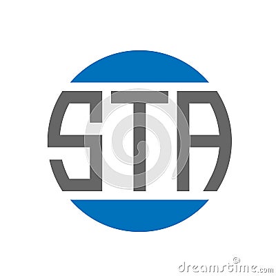 STA Letter Logo Design On White Background. STA Creative Initials ...