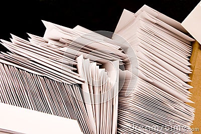 Stack Of Blank Envelopes Stock Image - Image: 5841551