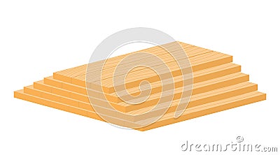 Stack Of Boards Icon Vector Illustration | CartoonDealer.com #259124356