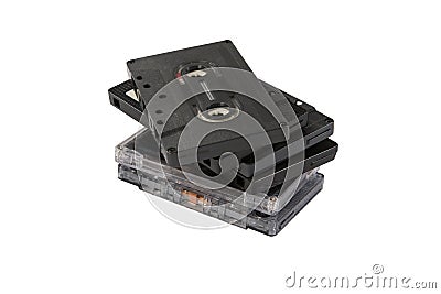 Stack Of Compact Cassettes Royalty-Free Stock Photography ...